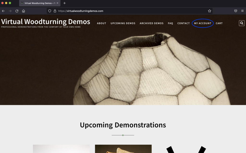 How to Access an Archived Demo – Virtual Woodturning Demos